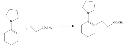 Show how you might use an enamine reaction to prepare the given ...
