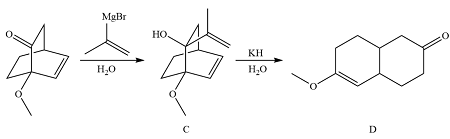 Draw the structure of C in the following reaction scheme, and show how ...
