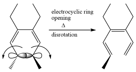 What product is formed when the given compound undergoes thermal ...