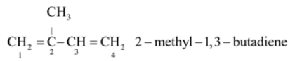 Isoprene is the repeating unit in natural rubber. The structure of ...