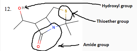12. Circle and identify the functional groups in the following compound ...