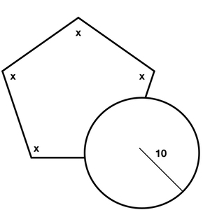 Solve for x and find the area of the circle. | Homework.Study.com