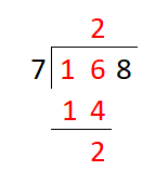 What is 168 divided by 7? | Homework.Study.com