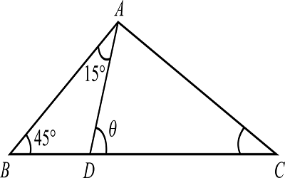In triangle ABC, &ABC = 45°. Point D is on \overline{BC} so that 2 ...