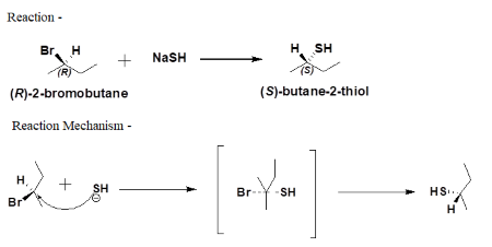 Draw the mechanism for the following reaction with NaSH. | Homework ...