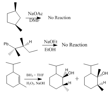 Given the major products for the following reactions. Show ...
