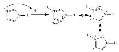 Illustrate an arrow pushing mechanism for the reaction of the molecules ...