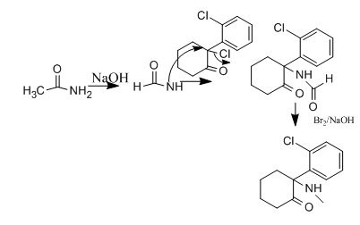 Synthesize the following molecule. Use ONLY carbon sources of 2 carbons ...