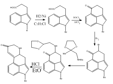 Describe in detail how lysergic acid is obtained from ergot alkaloids ...