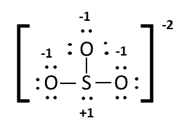 Draw Lewis dot (electron) structure for SO_3^{2-} and determine: a ...