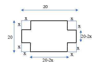 Imagine a piece of square paper that measures 20 by 20 cm. You can make ...
