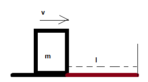 A man pushing a crate of mass m = 92.0 Kg at a speed of v = 0.860 m/s ...