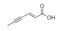 Draw structure for the IUPAC name: 2-Hexen-4-ynoic acid. | Homework ...