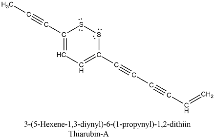 The antibiotic thiarubin-A was discovered by studying the feeding ...