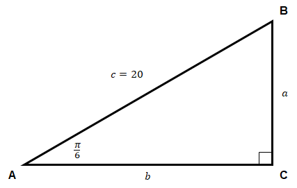 Given the following information, draw a right triangle and label all ...