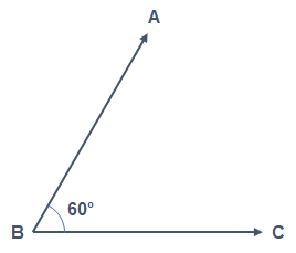 Name an angle that has a measure of 42 degrees. | Homework.Study.com