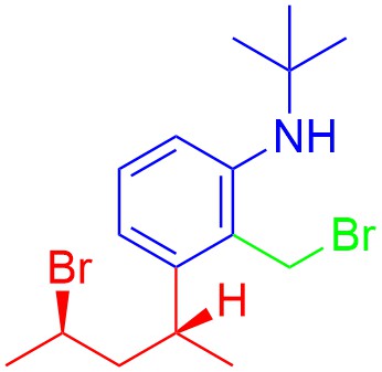 Draw the valid structure for the name: N-(2-bromomethyl)-3-((2R,4R)-4 ...