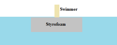 A styrofoam slab has a thickness of 7.00 cm and a density of 305 kg / m ...