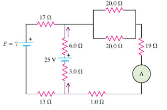 In the circuit shown in the figure, the 6.0 Omega resistor is consuming ...