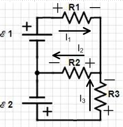 Consider the circuit shown below . The batteries have emfs of E1=9.0V ...