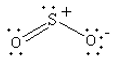 The electronic structure of the SO_2 molecule is best represented as a ...