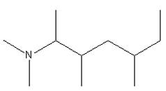 Draw the following molecule. N, N-dimethyl-3, 5-dimethyl-2-heptanamine ...