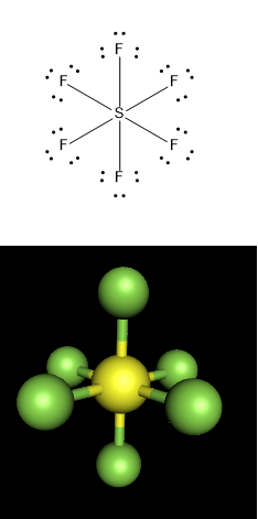 Draw the Lewis structure and Molecular model for SF_6. | Homework.Study.com