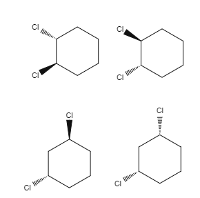 For each pair of disubstituted cyclohexane structures below, determine ...