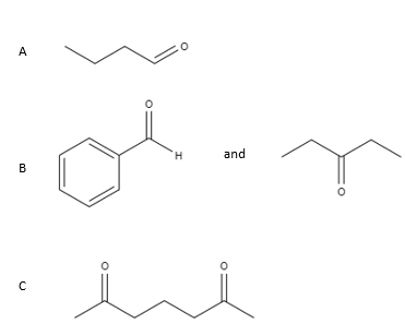 Draw aldol products from the following compounds. | Homework.Study.com