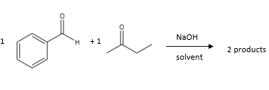 Draw the two products of a mono-Aldol condensation + dehydration ...