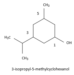 There are four cis,trans isomers for 3-isopropyl-5-methylcyclohexanol ...