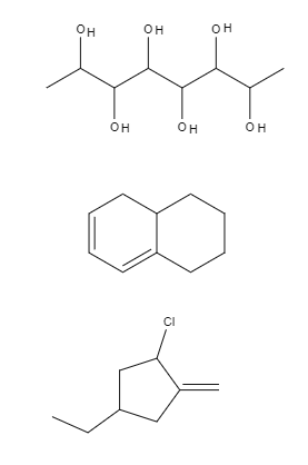 Locate the stereogenic center(s) in each compound. A molecule may have ...