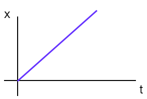 What does the graph of x vs. t (horizontal position vs. time) tell you ...