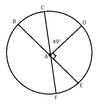 Find each measurement, (clockwise in the case or 3 lettered arcs). A ...