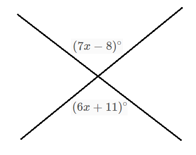 Find the value of x in the picture given below. | Homework.Study.com