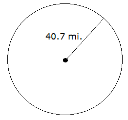 Find the diameter of the given circle. | Homework.Study.com