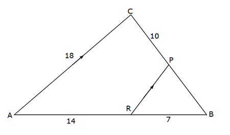 In the diagram below, AC is parallel to RP. Find the perimeter of the ...