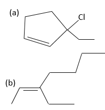 Derive an IUPAC name for the following (cyclo) alkenes: | Homework ...