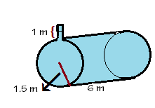 The tank shown below is full of water. Using the fact that the density ...