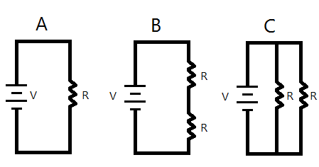 Consider the three circuits in the figure below. All the resistors and ...