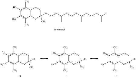 Draw a resonance diagram of how tocopherols stabilize radicals ...
