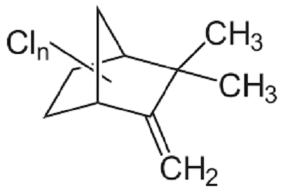 What is the structural formula of the toxaphene? | Homework.Study.com