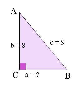 Two sides of a right triangle ABC (C is the right angle) are given ...