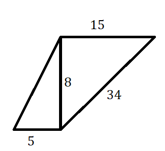 Find the area of the trapezoid. | Homework.Study.com