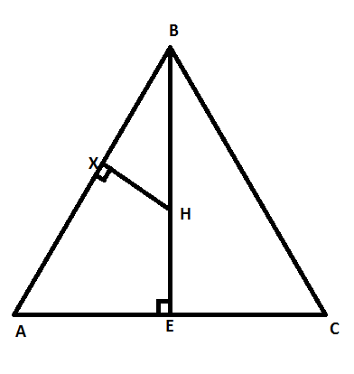 In an acute triangle ABC, we have \angle CAB= 34 ^\circ. E is the foot ...