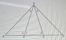 Consider the following figure. In triangle ABC, m&B = m&C = x/2 degrees ...