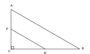 Given: triangle ABC ~ triangle PRC, measure angle A = 67 degrees, PC ...