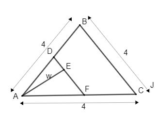 \triangle ABC is equilateral and \angle AEF is a right angle. D and F ...