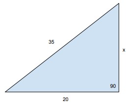 What is the length of x? | Homework.Study.com