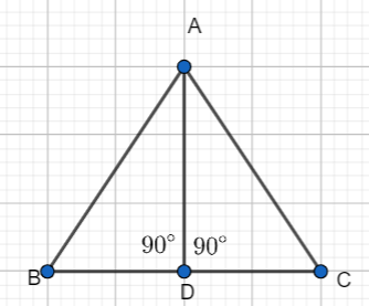 Prove that in an isosceles triangle, the right bisector of the base is ...